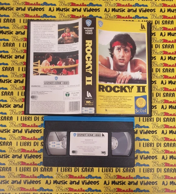 VHS FILM ROCKY II 1990 sylvester stallone WARNER GLI SCUDI PIV 99229 ...