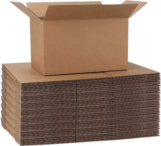 40 PACKS 10X6X6 Shipping Boxes Corrugated Cardboard Boxes Shipping Box ...