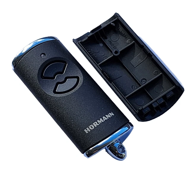 LEER GEHÄUSE HÖRMANN Handsender HSE2BS HSE2 BS schwarz matt Chromkappen Cover EUR 20,95 ...