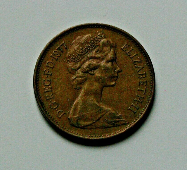 1977 UK (BRITISH) Elizabeth II Coin - 2 Pence (2p) - brown $7.97 ...