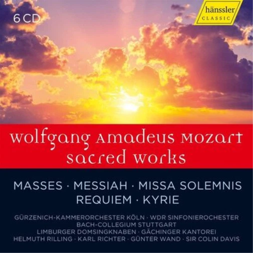 WOLFGANG AMADEUS MOZART Wolfgang Amadeus Mozart: Sacred Works (CD) Box ...