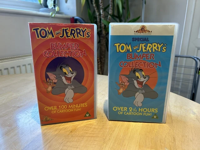TOM AND JERRY 2 x Bumper Collection of Cartoon Fun VHS from 1996 and ...