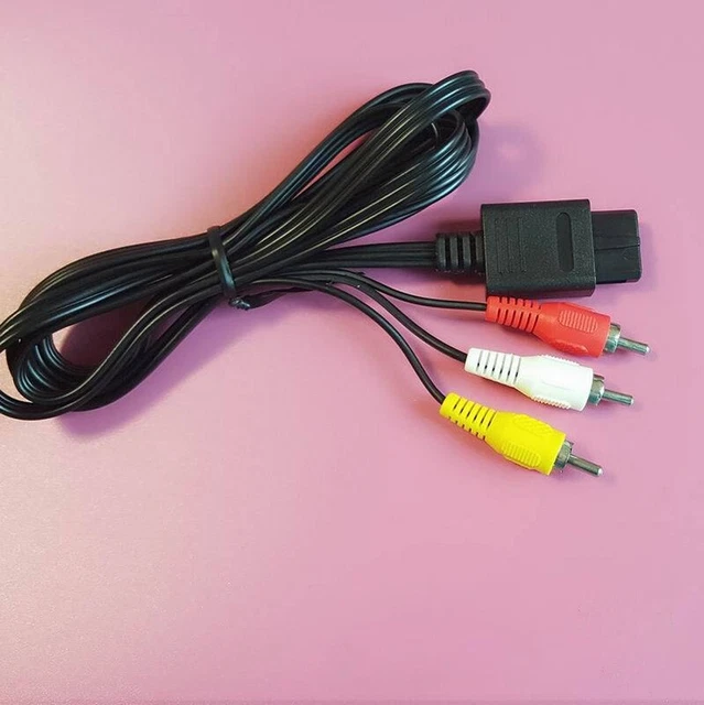 AV-CINCH AV-KABEL KABEL Blei Konsole Schwarz 6ft / 1.8m Audio TV hohe ...