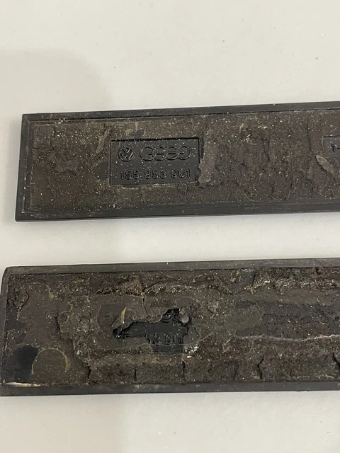 80-93 VW MK1 Rabbit Convertible Cabriolet Pair KARMANN Fender Emblems ...