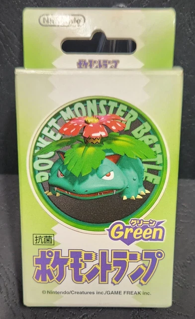POKEMON VENUSAUR PLAYING Card Poker Deck Stadium 3D Snap Green Vintage ...