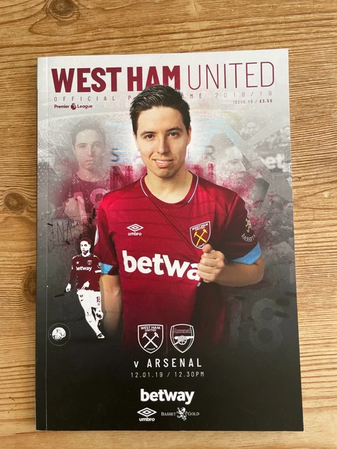 2019 WEST HAM United home program 12.01.19 £3.83 - PicClick UK