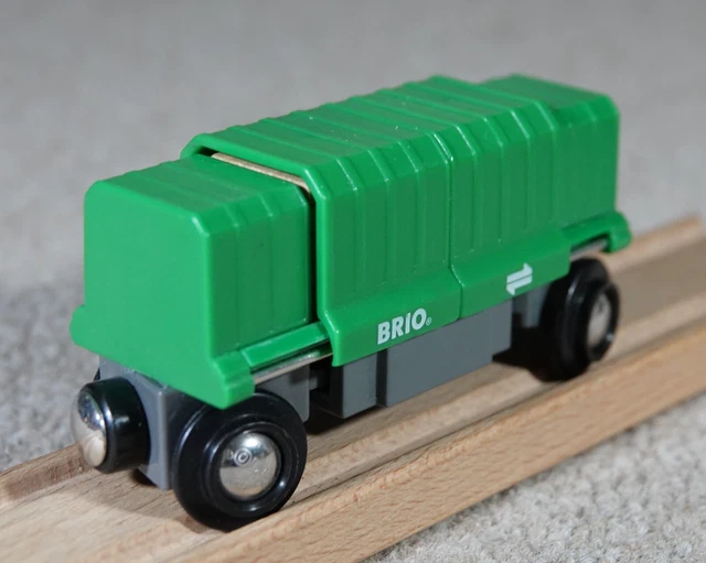 BRIO 33561 GRÜNER BOXCAR mit Ladung für Thomas und seine Freunde ...