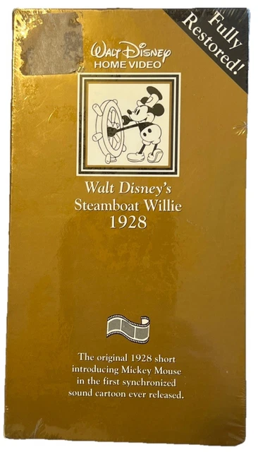 NEW WALT DISNEY’S Steamboat Willie 1928 Fully Restored VHS Factory ...