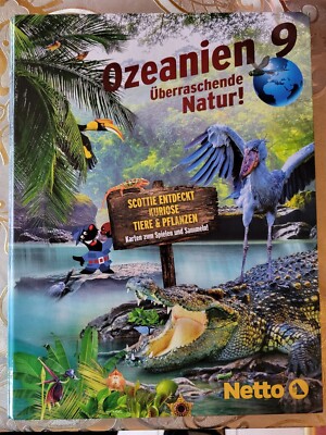 NETTO 🇩🇪 OZEANIEN 9 💥💥 Album komplett mit allen 108 Sammelkarten 💥💥 NEU ...