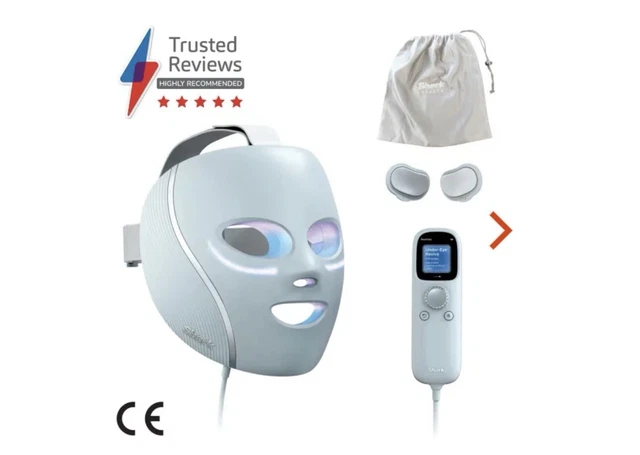 SHARK CRYOGLOW UNDER-EYE Cooling & LED Face Mask [FW312UK] Blue Frost ...