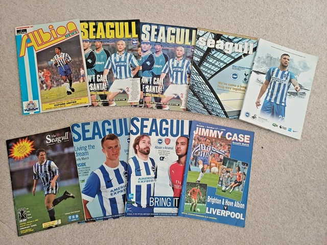 FOOTBALL PROGRAMMES BRIGHTON and Hove Albion FC (7435) 1 off fair ...