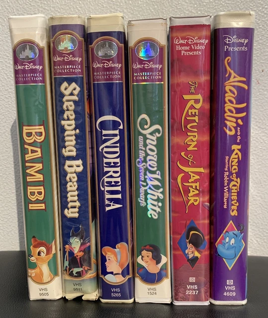 WALT DISNEY CLASSICS Vhs Lot-Bambi, Cinderella, Snow White (6 Vhs) £11. ...