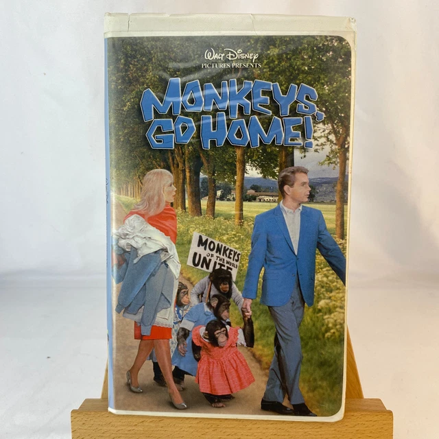 DISNEY'S MONKEYS GO Home (1967) VHS Video starring Dean Jones - Very ...