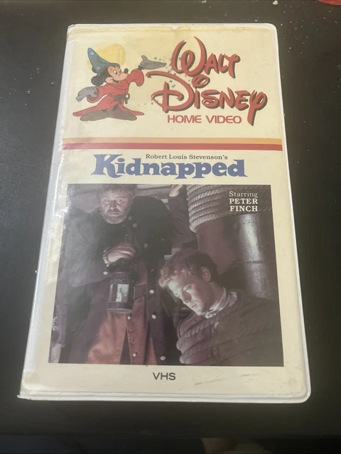 WALT DISNEY HOME Video Kidnapped VHS Tape 111VS Clam Shell Peter Flinch ...
