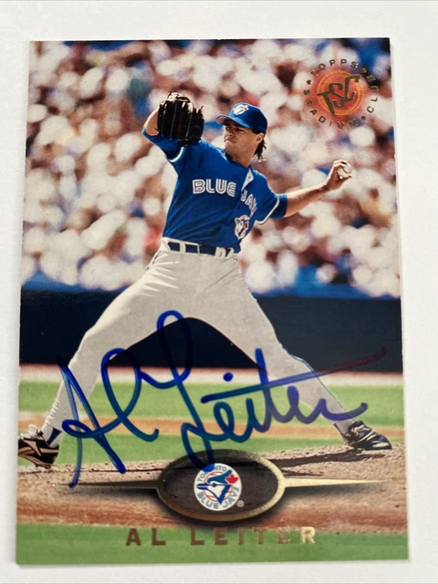 CARTE AUTOGRAPHIÉE AL Leiter (Blue Jays) 1995 Topps Stadium Club #256 ...