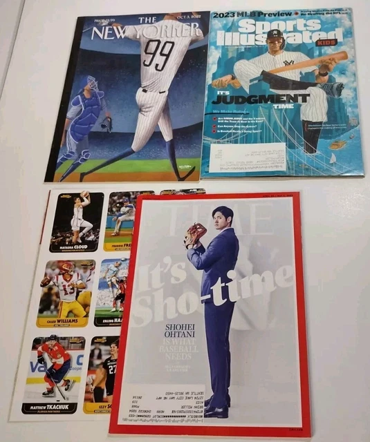 2024 MLB MVP Shohei Ohtani Time Magazine 2022 Aaron Judge New Yorker SI ...