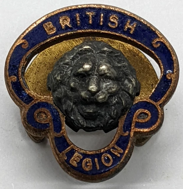 VINTAGE BRITISH LEGION Members Enamel Pin Badge No 817104 £6.00 ...