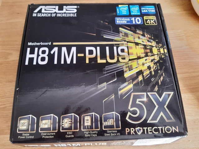 ASUS H81M-PLUS LGA1150, Intel Motherboard £42.32 - PicClick UK