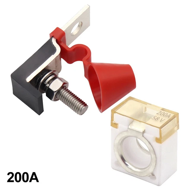 ENERGY ELECTRIC VEHICLE Battery Fuse Holder 100A 150A 200A 250A 300A 58V DC ABS £10.82 - PicClick UK