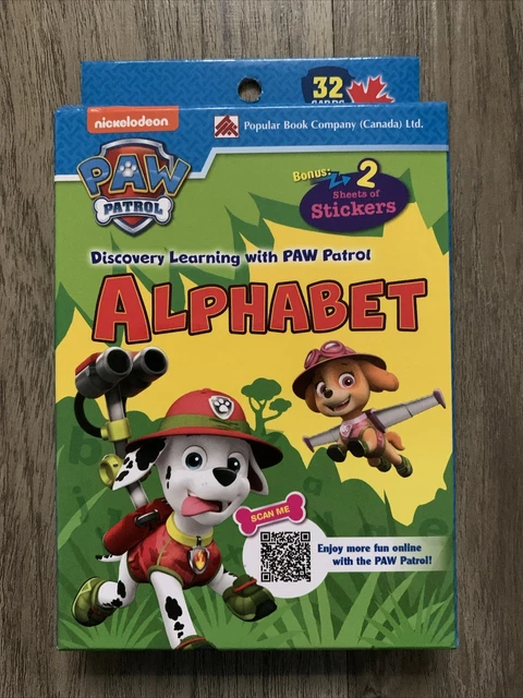 PAW PATROL ALPHABET Flash Cards Educational Learning NEW $6.54 - PicClick