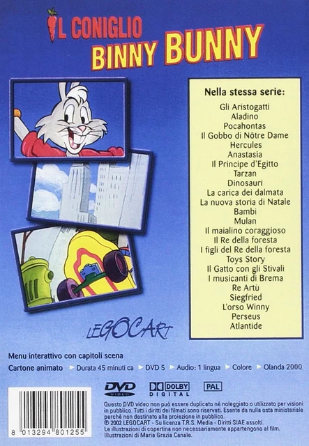 CONIGLIO BINNY BUNNY (Il) (DVD) Non disponibile (US IMPORT) £11.84 ...
