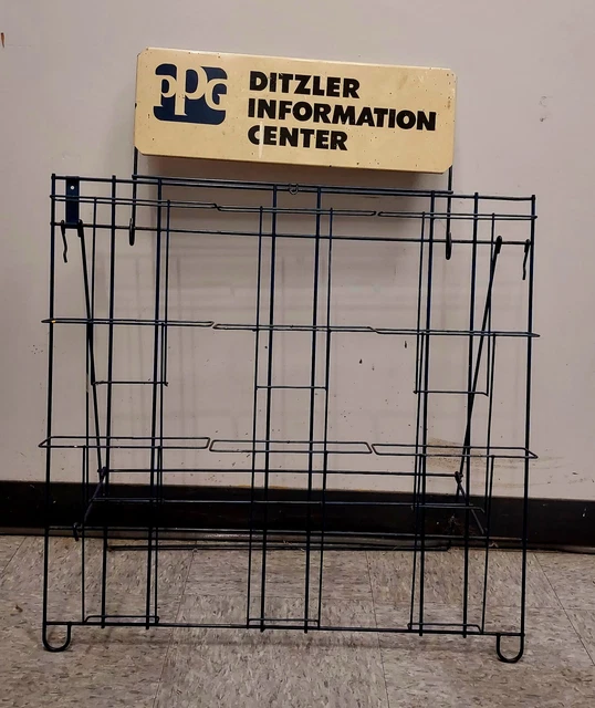 VINTAGE PPG DITZLER Information Center Display Rack $125.00 - PicClick