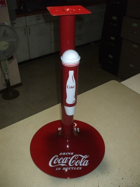 COCA-COLA VENDING MACHINE base stand w/ cup holder gumball candy diner ...