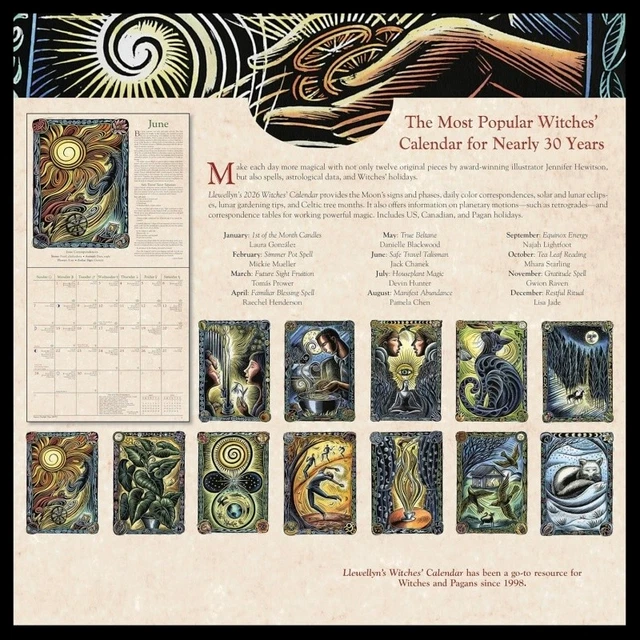 LLEWELLYN'S 2026 WITCHES' Calendar (2026 Calendars, Almanacs ...