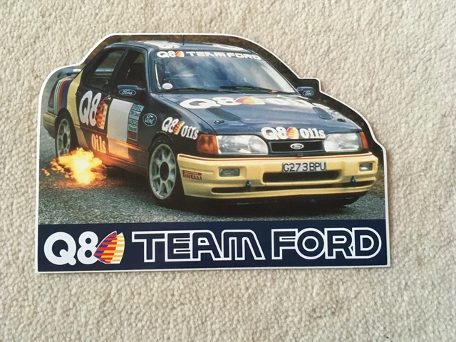 FORD SIERRA SAPPHIRE RS Cosworth car window vinyl Sticker Q8 Team Ford ...