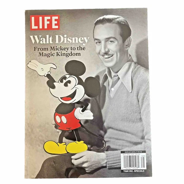 LIFE MAGAZINE WALT Disney from Mickey to the Magic Kingdom Vol. 16 , No ...