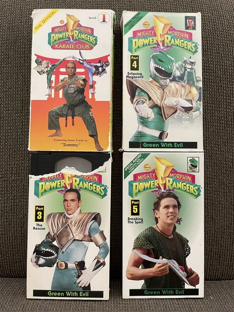 MIGHTY MORPHIN POWER Rangers VHS Tapes LOT OF 4 Tommy Green Ranger EUR ...