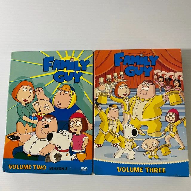 FAMILY GUY VOLUME 2 (season 3) & Volume 3 Box Sets 6 DVD Region 1. VGC ...
