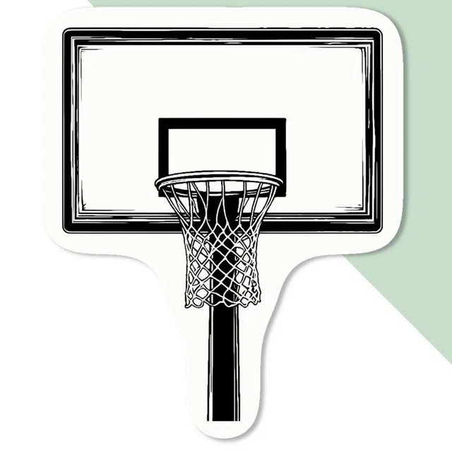 'BASKETBALL NET AND Backboard' Decal Stickers (DW052419) £4.99 ...