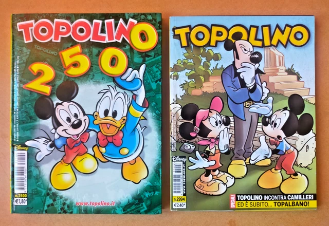 TOPOLINO LIBRETTO 2500 (cartonato) e 2994 (speciale Montalbano) - Walt ...
