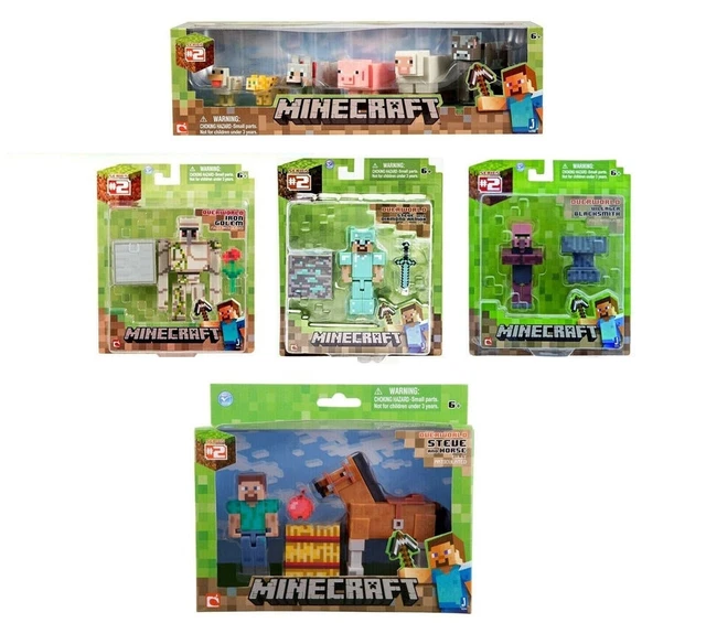 AUTHENTIC MINECRAFT SERIES 2 Overworld Packs Animal Mobs Action Figures ...