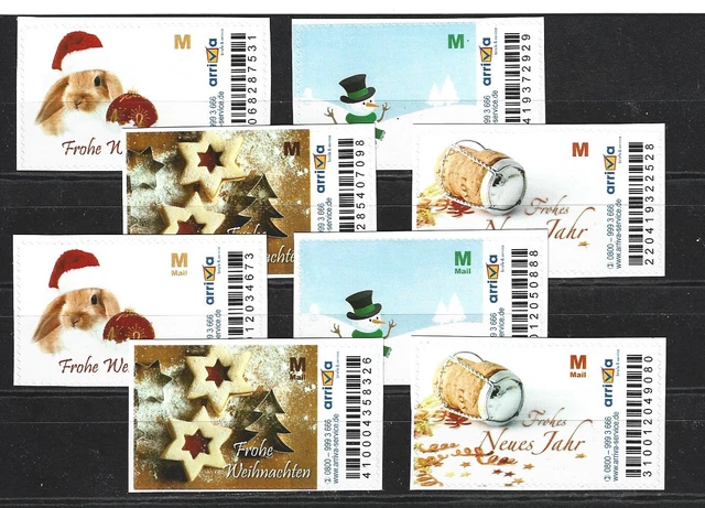 ARRIVA FREIBURG NOËL Nouvel An 2010/11 - 8 Valeurs EUR 6,62 - PicClick FR