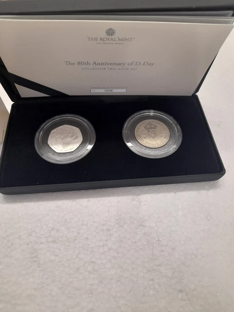 ROYAL MINT THE 80th Anniversary of D-Day 50p Collector Coin Set 2024 ...
