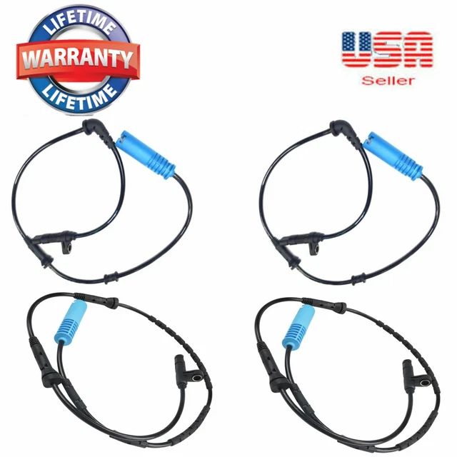 4 PCS ABS Wheel Speed Sensor Front Rear Left Right for MINI Cooper R50 ...