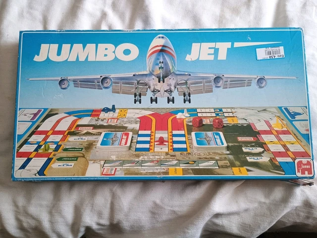 JUMBO JET RARE Board Game by Jumbo 1986 near complete just missing ...
