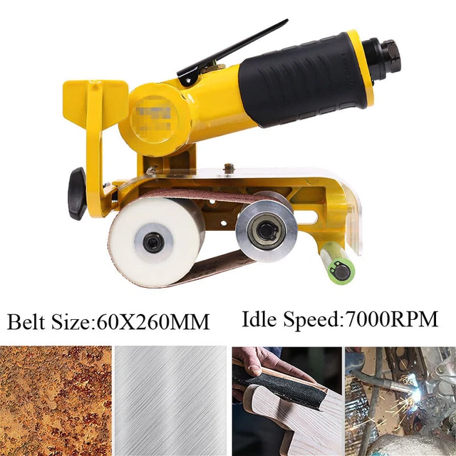 PNEUMATIC BELT SANDER Polisher Air Sanding Drawbench Wire Drawing ...