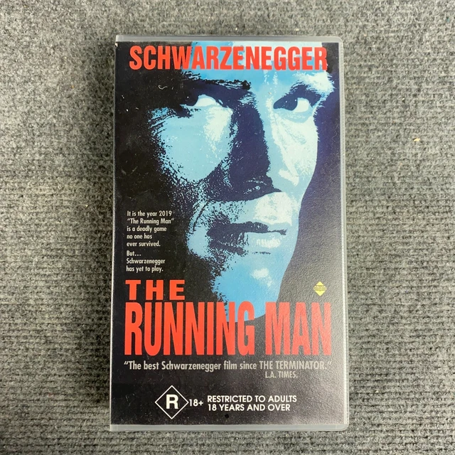 RUNNING MAN VHS Video 1987 Vintage Video Cassette Survival Arnold ...