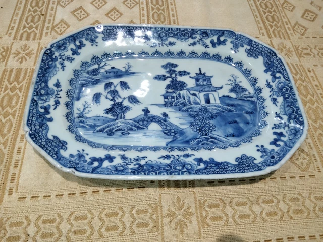 18TH CENTURY CHINESE Porcelain Platter,Dish,Plate £44.38 - PicClick UK