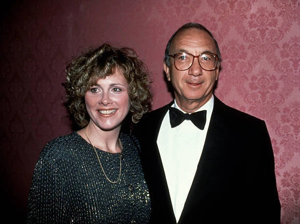 NEIL SIMON AND wife Diane Lander circa 1990 in New York City Old Photo ...