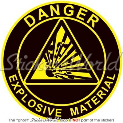 EXPLOSIVE ATMOSPHERE EXPLOSION Danger Warning Safety Sign Sticker-Decal ...