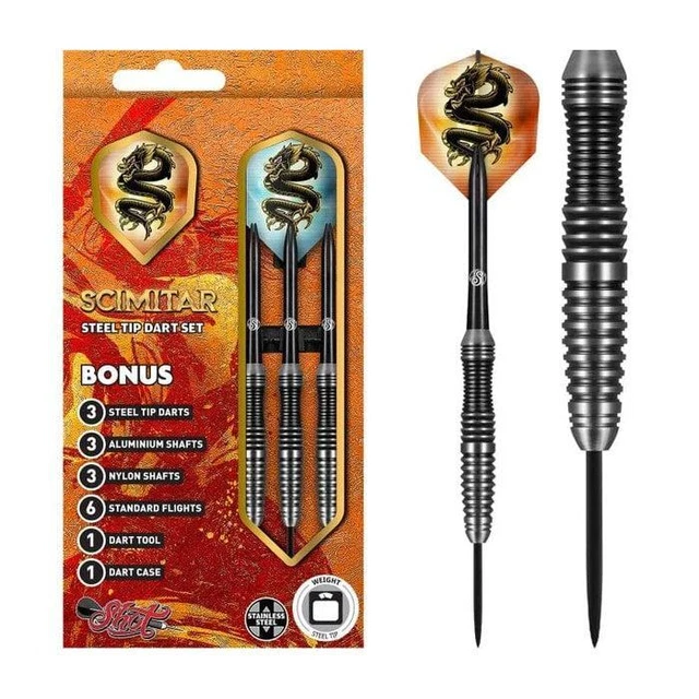 SHOT DARTS SCIMITAR Steel Tip Darts £16.99 - PicClick UK