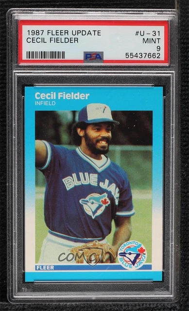 1987 MISE À jour Fleer Cecil Fielder #U-31 PSA 9 COMME NEUF EUR 0,90 - PicClick FR