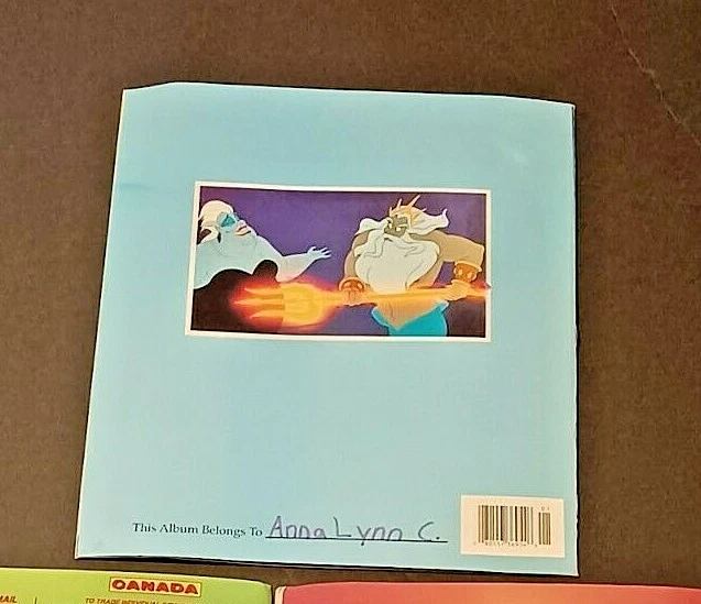 3 STICKER ALBUM BOOKS- Little Mermaid- The Simpsons- Beauty and the ...