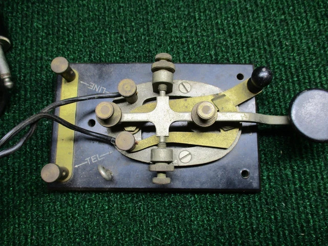 VINTAGE J-38 MILITARY Telegraph Key Keyer Morse Code WWII Signal Corps ...