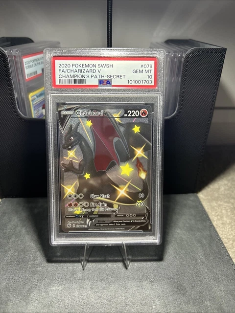 PSA 10 POKÉMON TCG Charizard V Champions Path 079/073 Holo Secret Rare £240.00 - PicClick UK