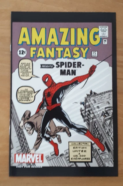 COMICS AMAZING FANTASY SPIDER-MAN 1962 Fac-similé collector MARVEL,1ère ...